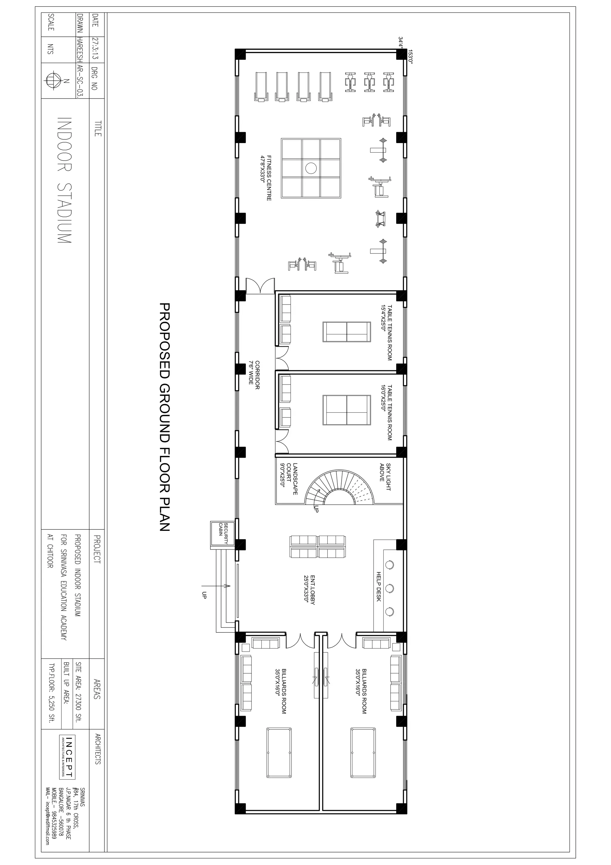 Indoor stadium - ground floor plan | PDF