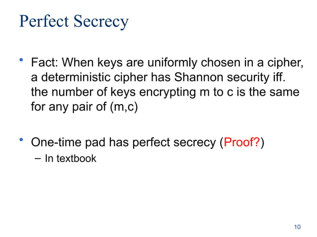 hannon's perfect secrecy_important point of ppt.ppt