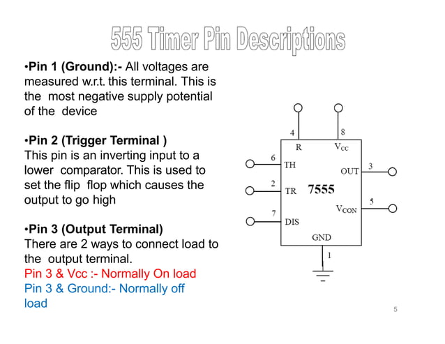 555 timer | PPTX | Computer Peripherals | Computing