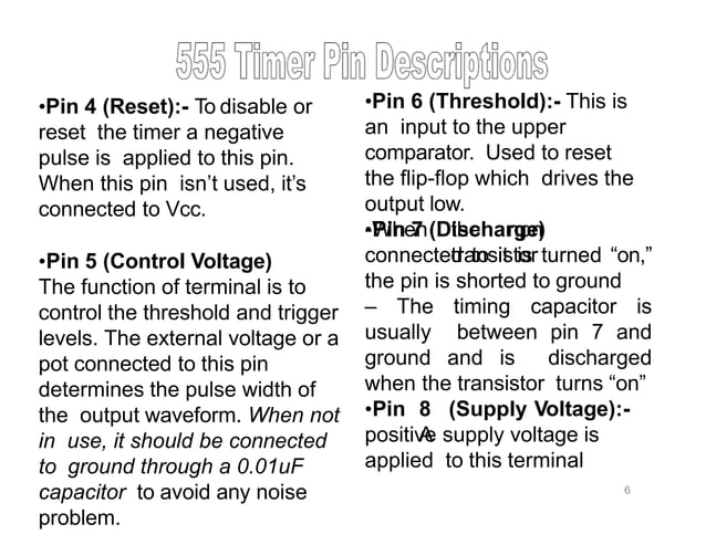 555 timer | PPTX | Computer Peripherals | Computing