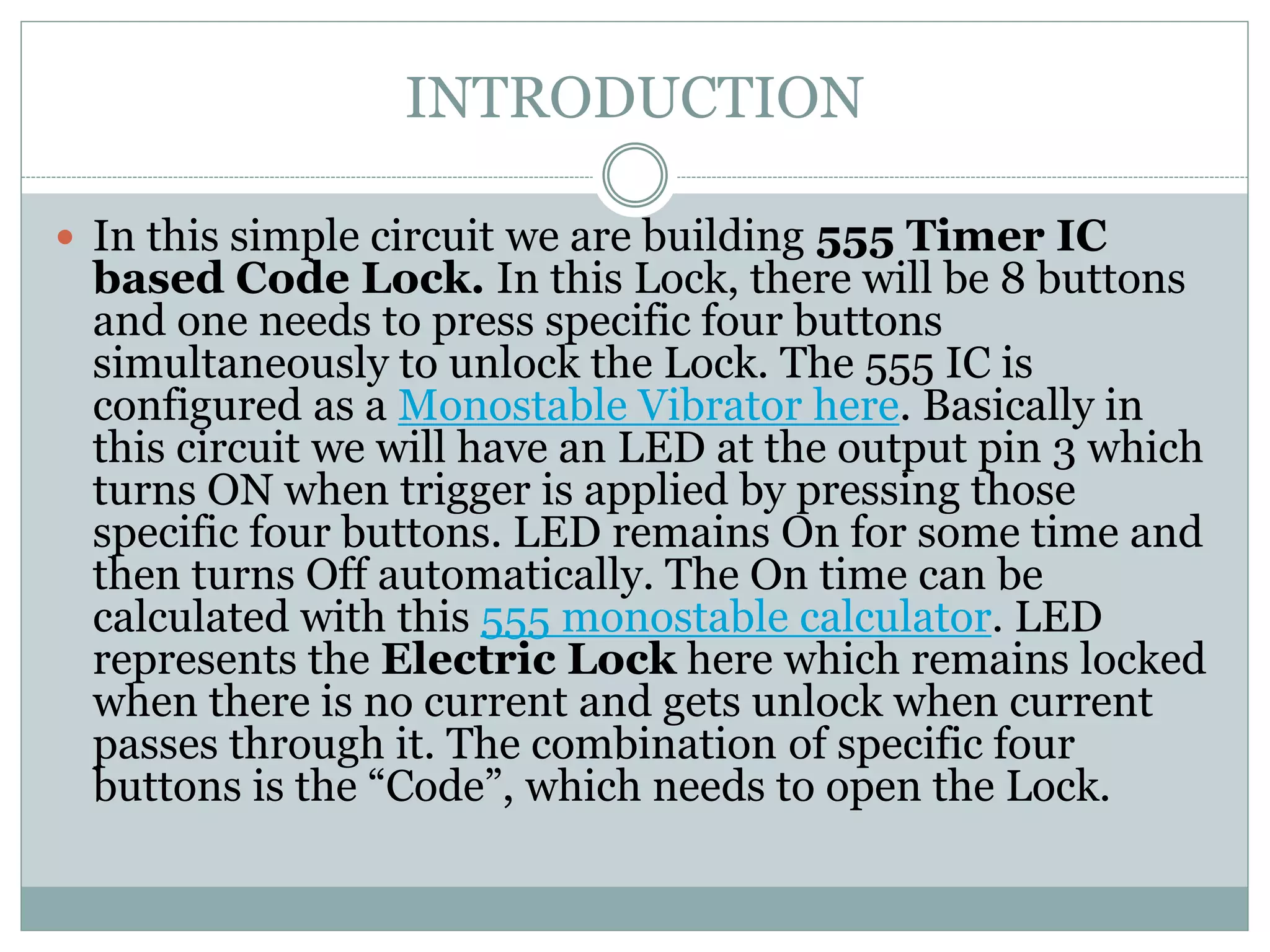 555 Timer Based Circuit.pptx