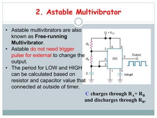 555 Timer integrated circuit and its applications | PPTX