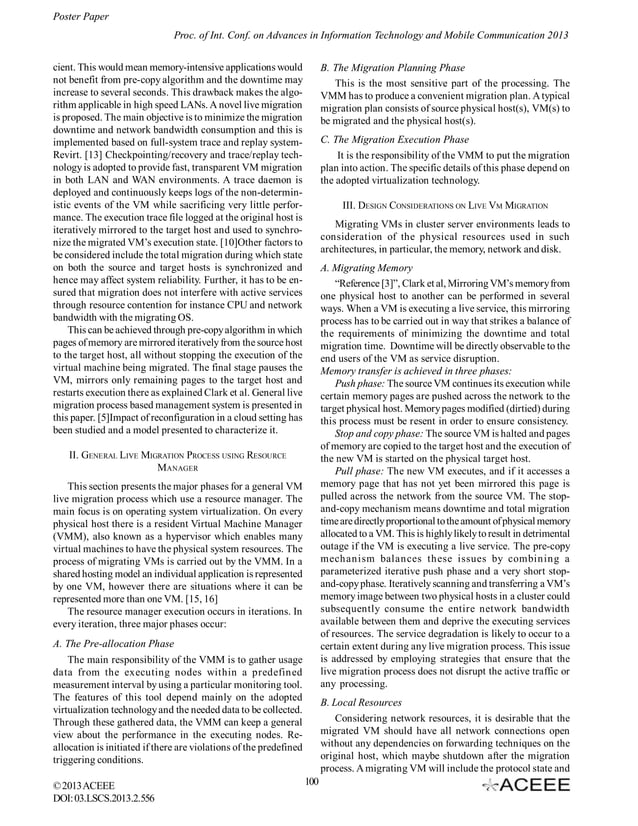 Resource Allocation using Virtual Machine Migration: A Survey | PDF | Cloud Computing | Internet