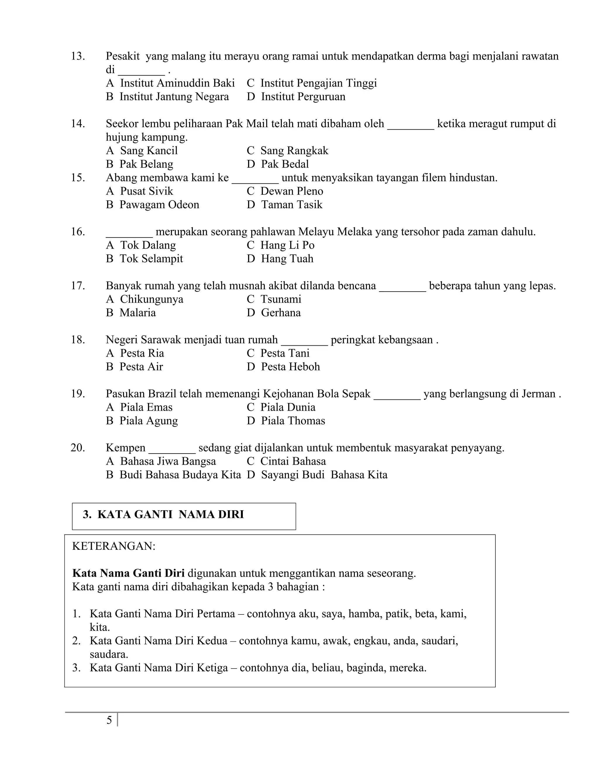 55634728 latihan-tatabahasa-2 | PDF