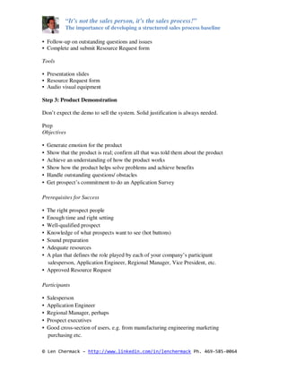 Structured Sales Process Overview | PDF