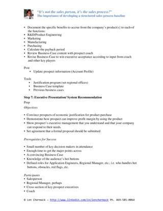 Structured Sales Process Overview | PDF