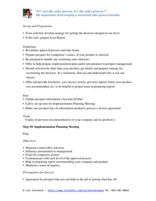 Structured Sales Process Overview | PDF