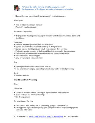 Structured Sales Process Overview | PDF