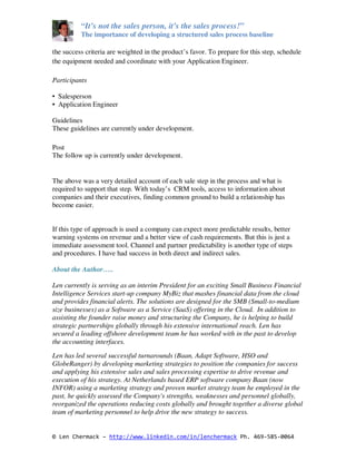 Structured Sales Process Overview | PDF