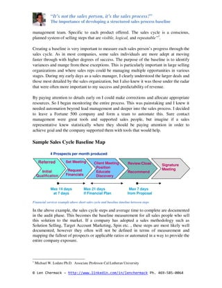 Structured Sales Process Overview | PDF