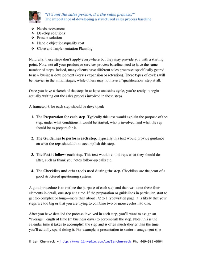 Structured Sales Process Overview | PDF