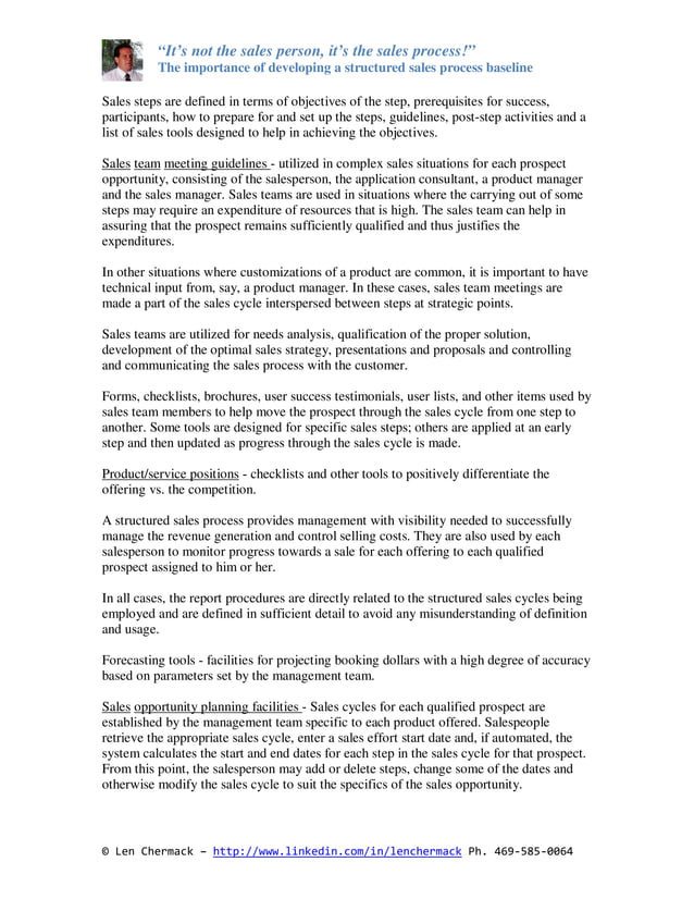 Structured Sales Process Overview | PDF