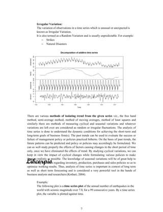 TIME SERIES & CROSS ‎SECTIONAL ANALYSIS | PDF