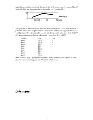 TIME SERIES & CROSS ‎SECTIONAL ANALYSIS | PDF