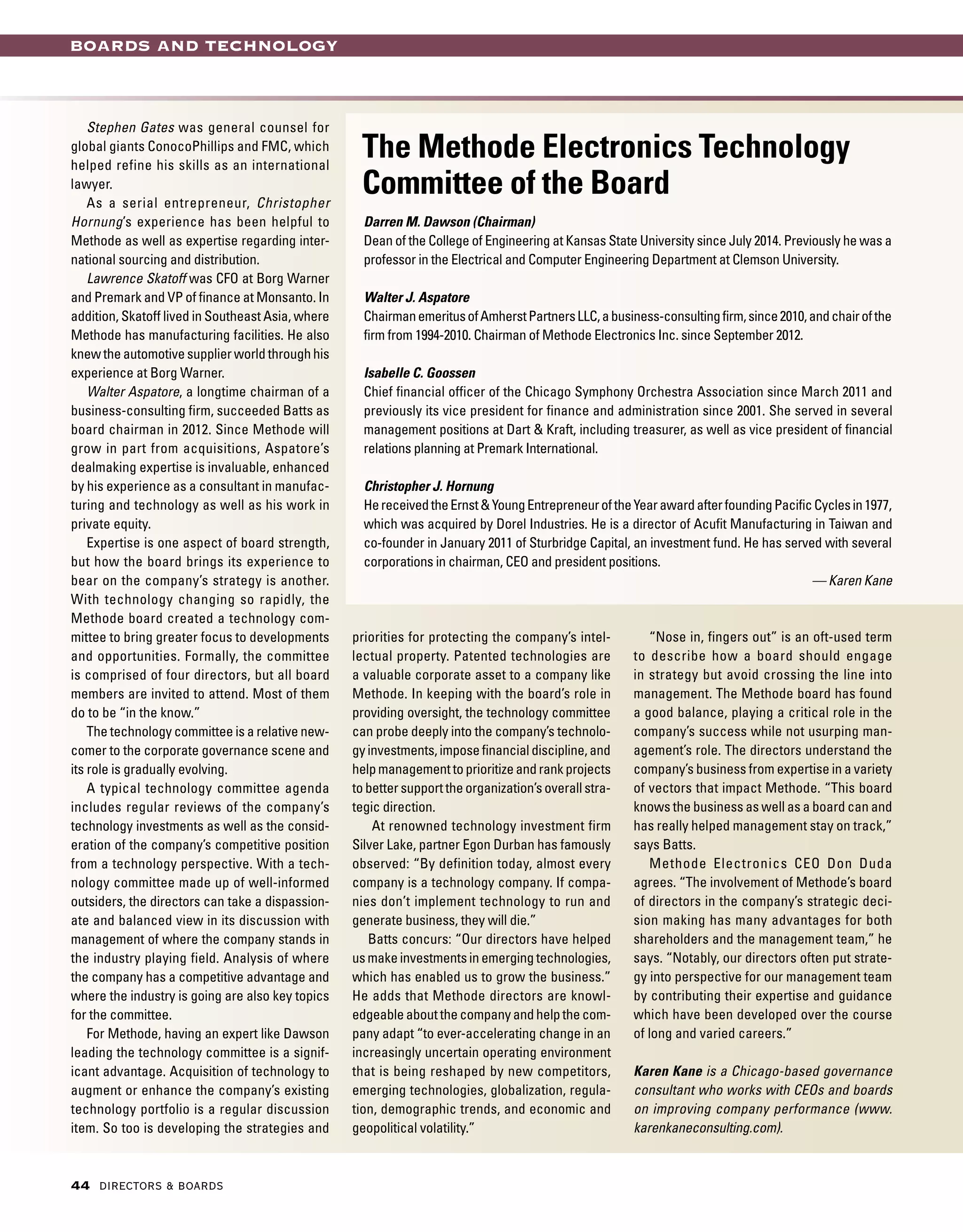 Directors & Boards Methode 2016 | PDF