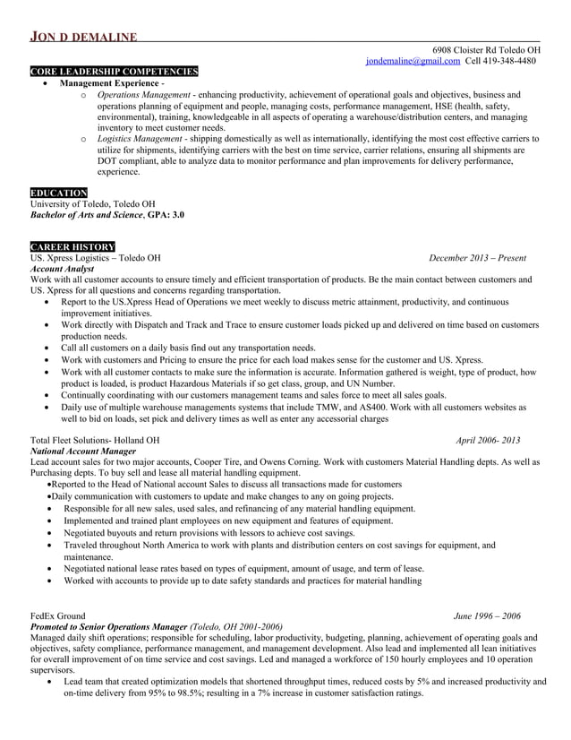 Demaline Jon_Resume_2015 | DOC