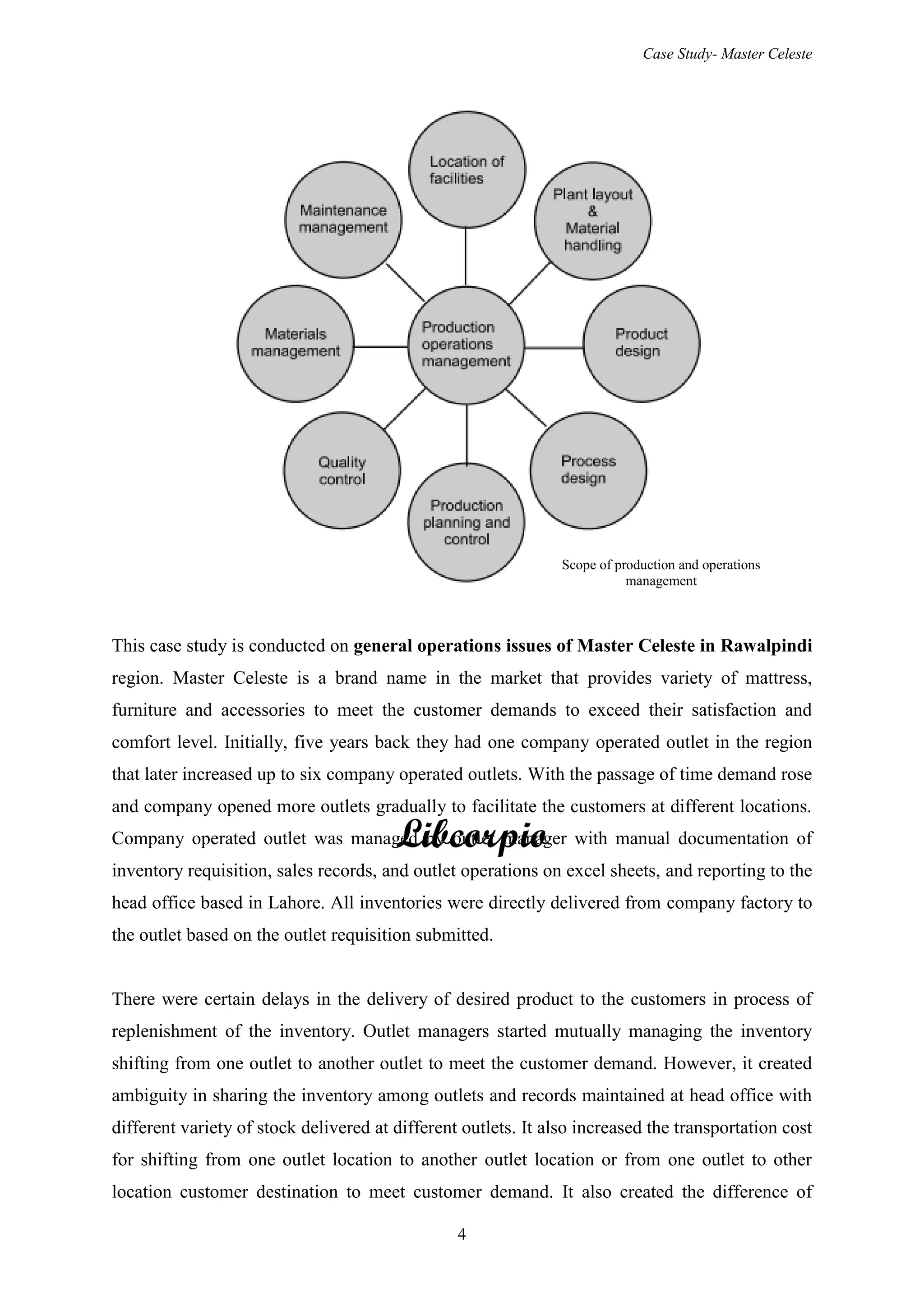 GENERAL OPERATIONS OF ‎MASTER CELESTE IN ‎RAWALPINDI REGION | PDF
