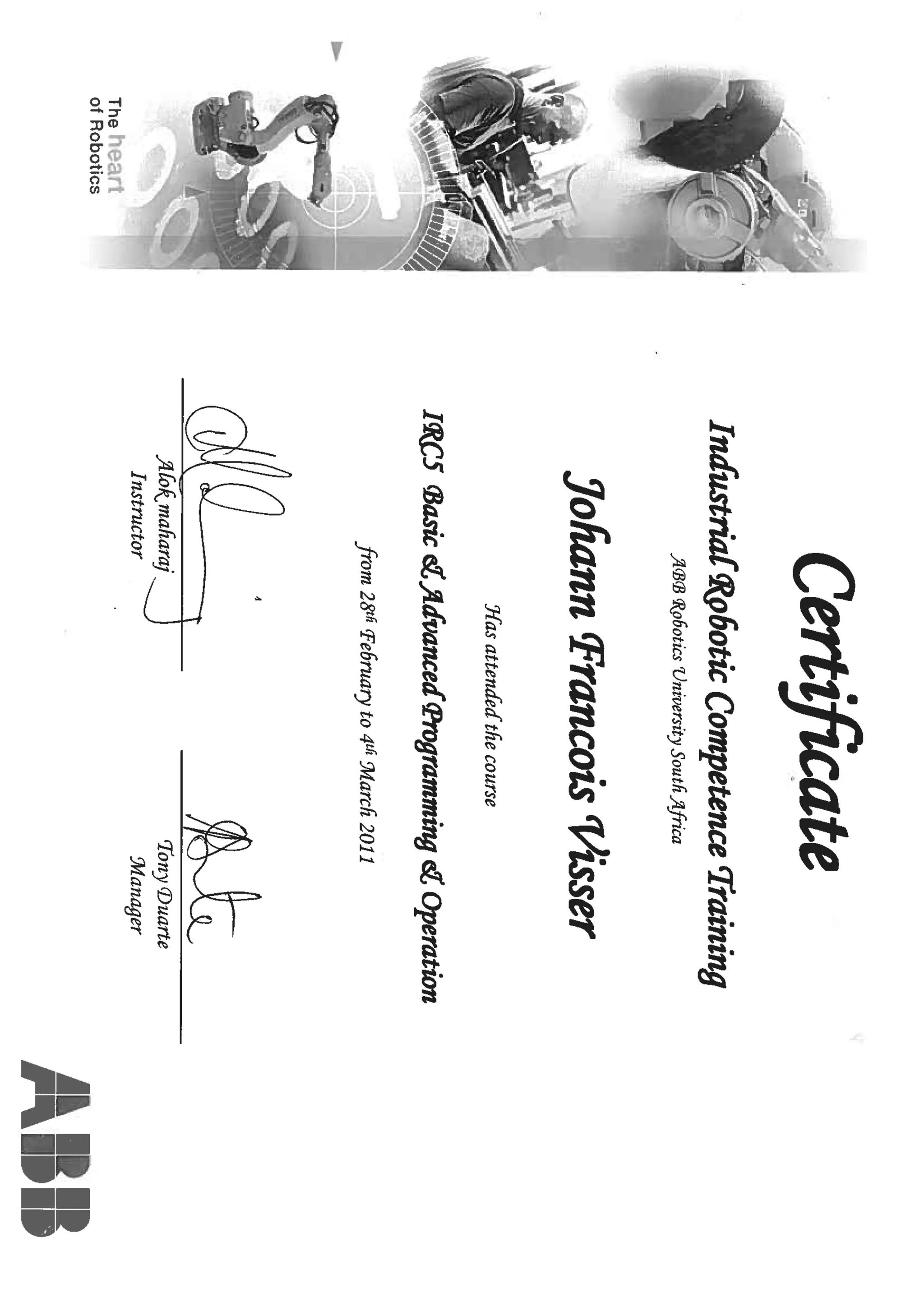 ABB Robotics University South Africa (Welding) | PDF