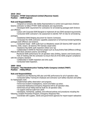 RESUME Anusorn T. Safety | PDF