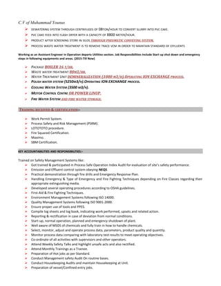 Muhammad Younus Updated CV 2 | DOC | Chemistry | Science