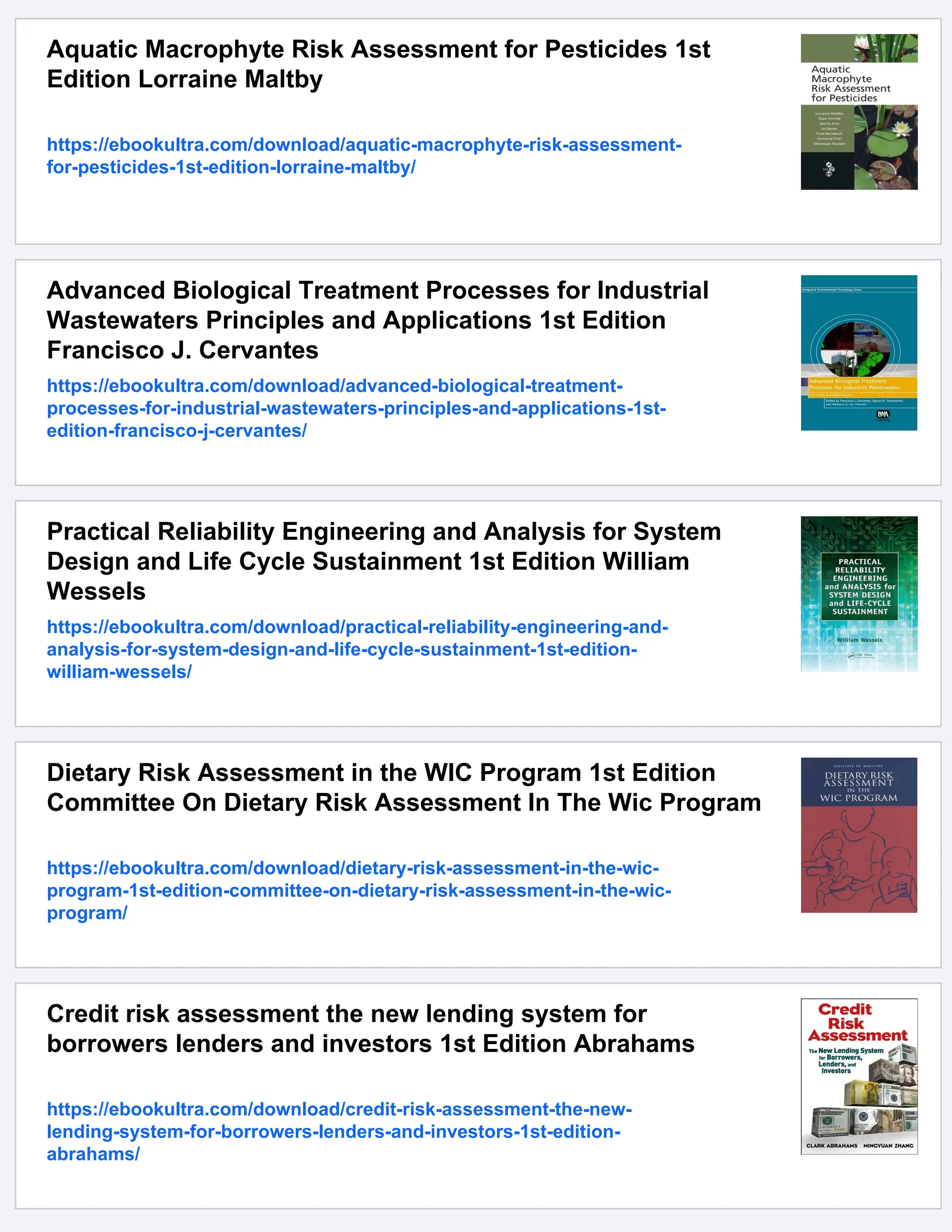 Integrated Life Cycle and Risk Assessment for Industrial Processes 1st ...