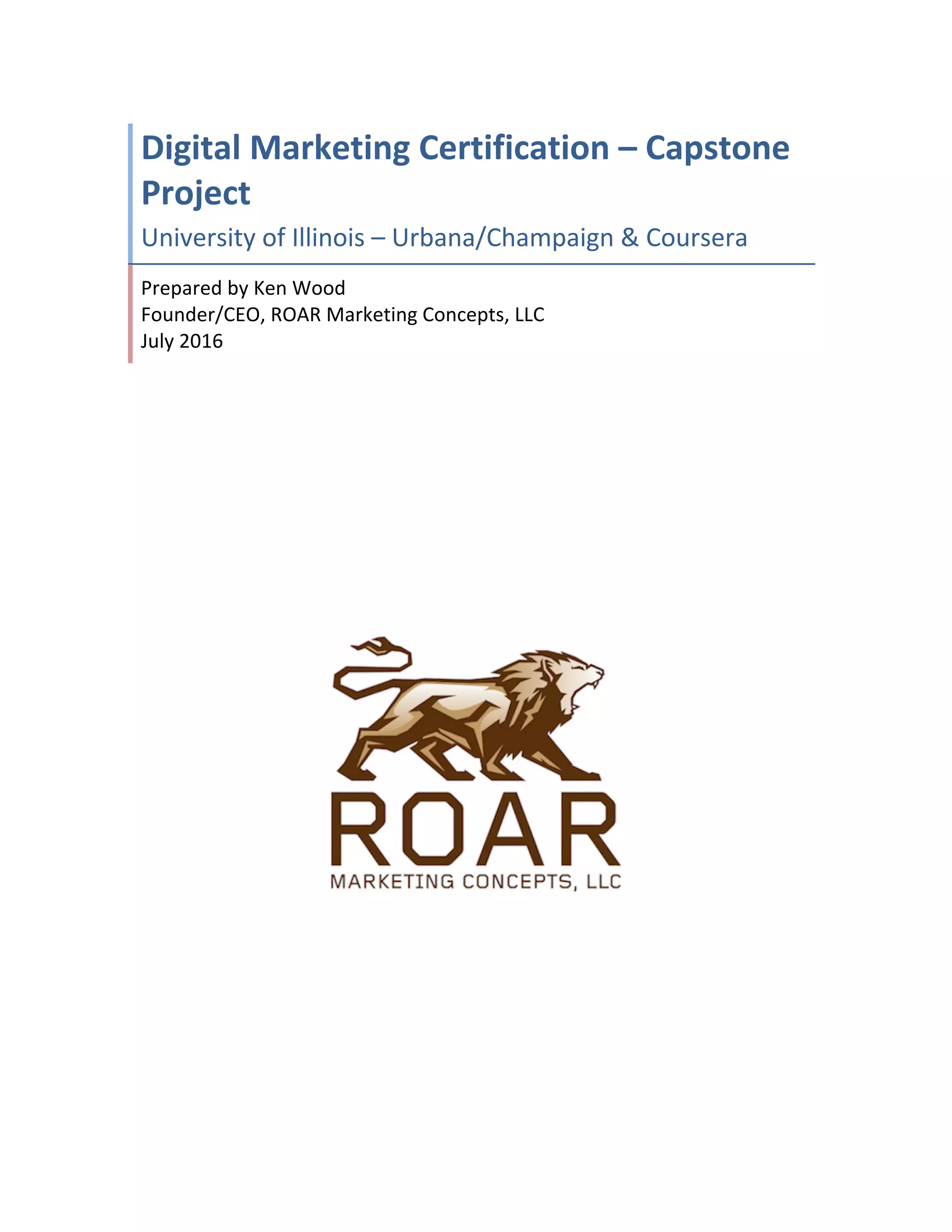 Ken-Wood-Digital-Marketing-Capstone-Final Document | PDF