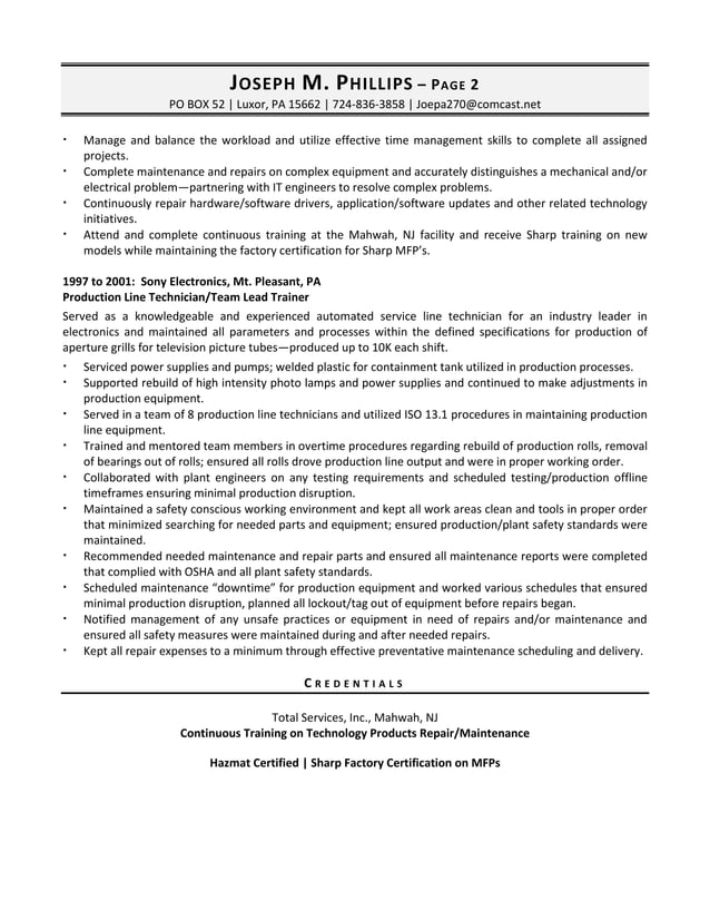 Joseph Phillips - Resume 2016 | PDF