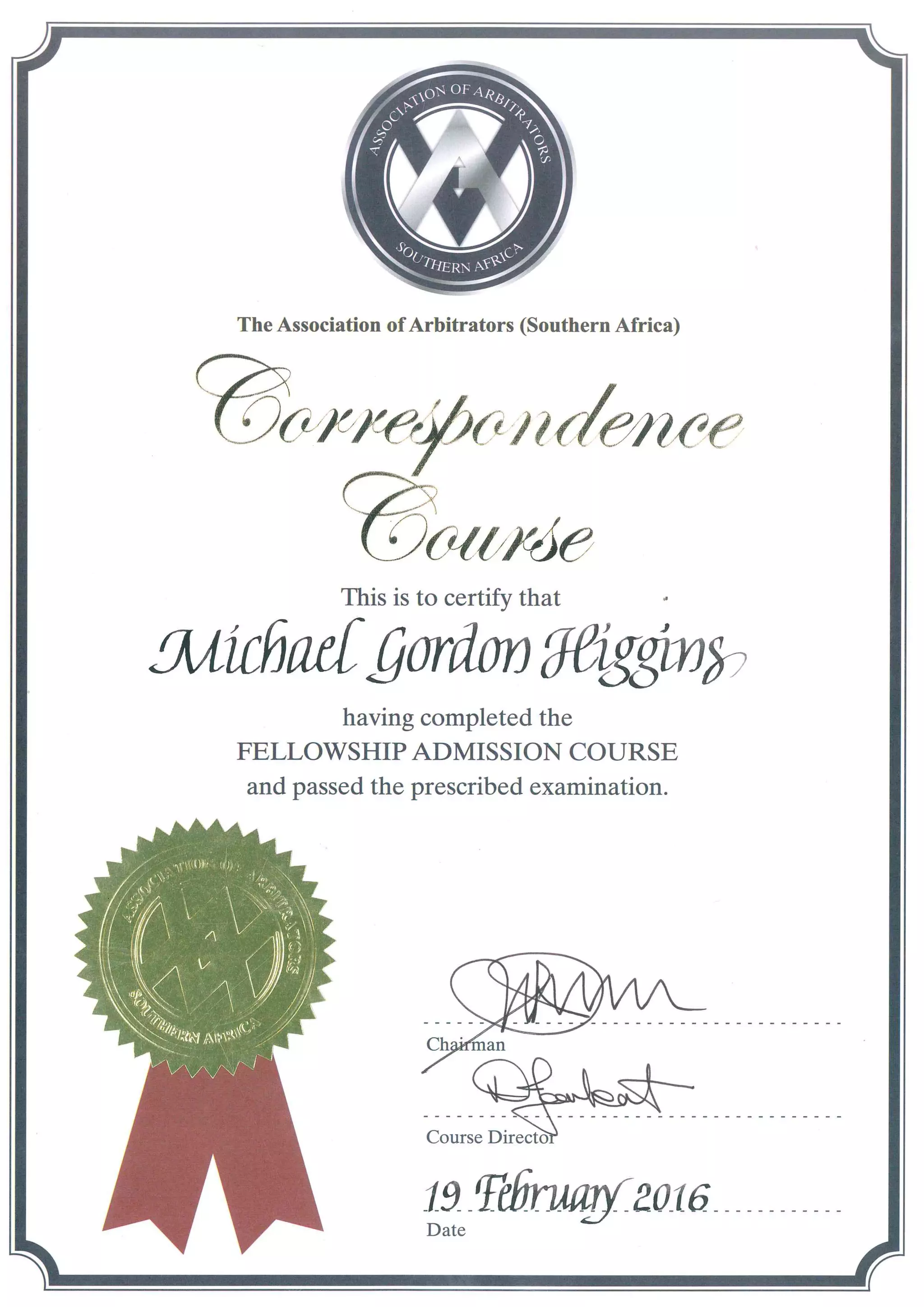 Fellowship Certificate | PDF