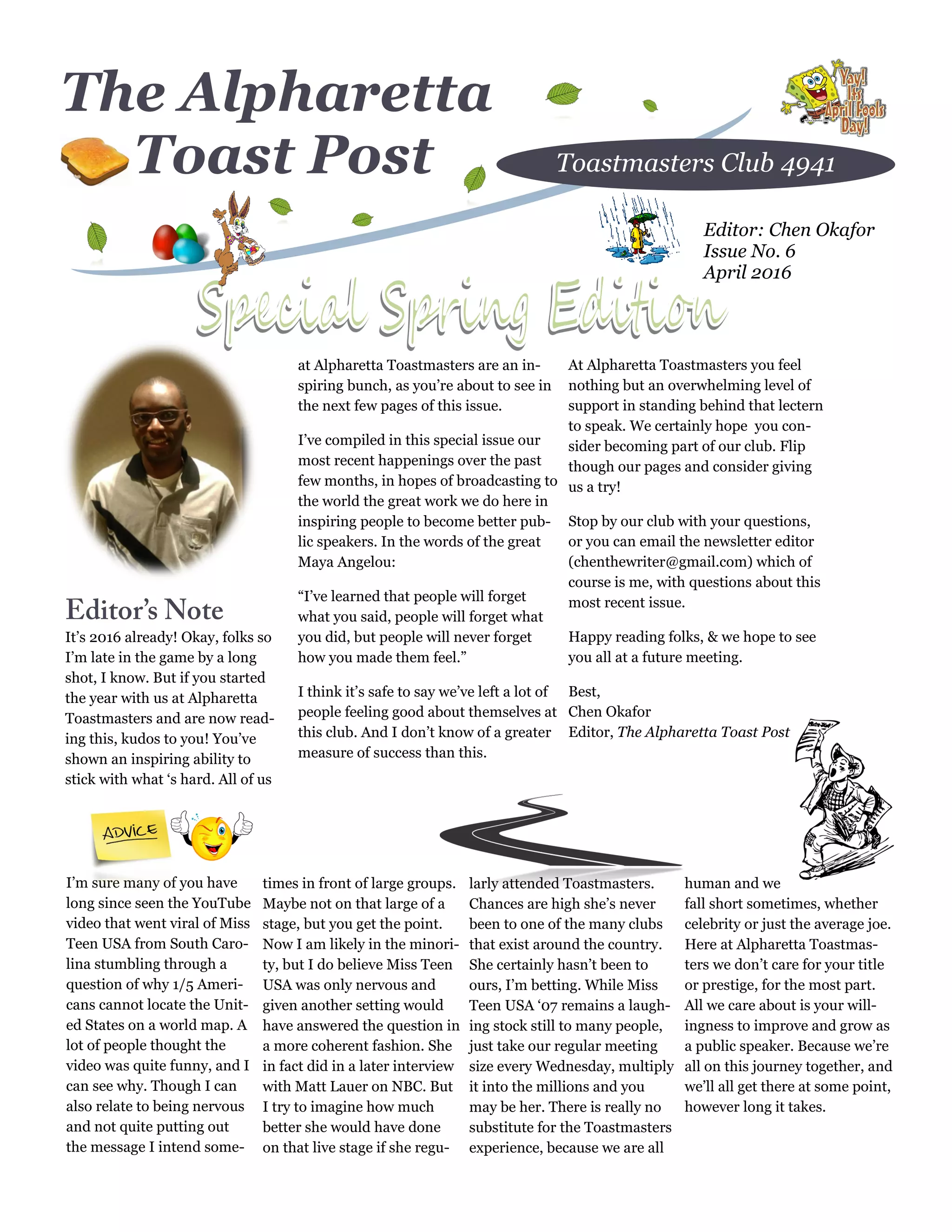 The Alpharetta Toast Post Issue No. 6 | PDF