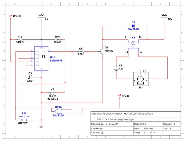 DIGITAL LOCK PROJECT -PG4 OF 4 | PDF
