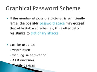 graphical password authentication | PPT