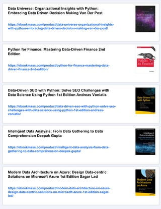 Principles of Data Fabric: Become a data-driven organization by ...