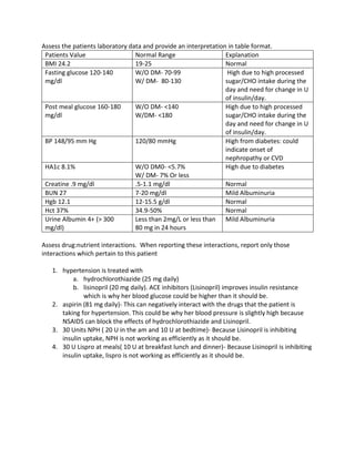 Case Study Type 1 Diabetes | PDF