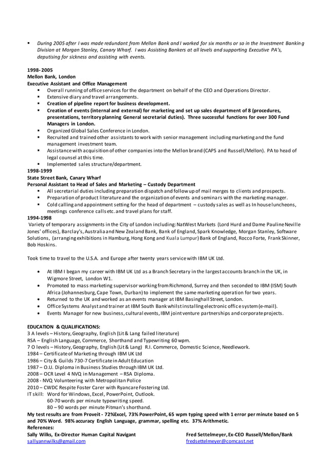 2015-16 CV for Catherine Mears | DOCX | Business Administration | Business
