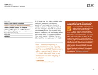 Six Reasons to Upgrade your Database | PDF