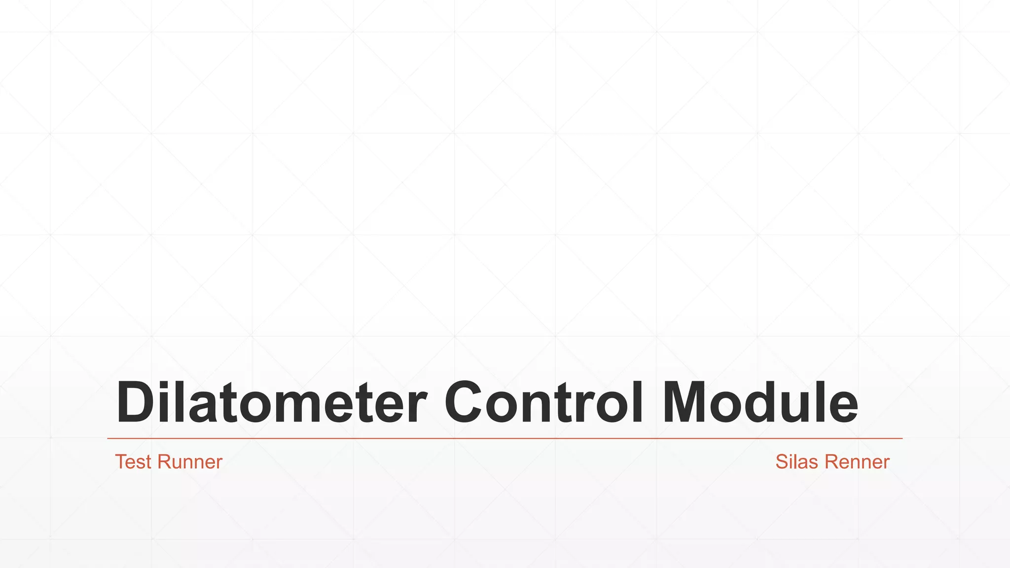 Dilatometer Control Module | PPTX