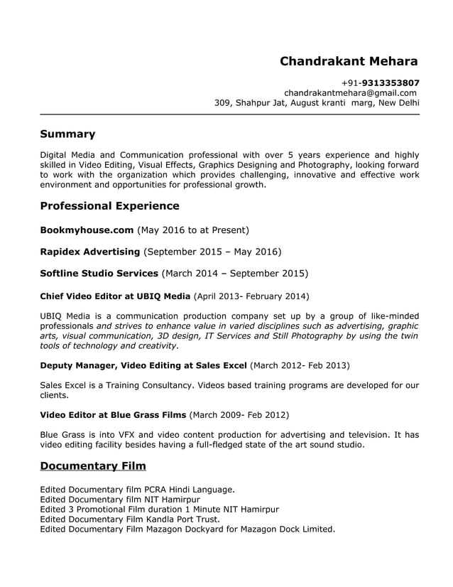 Chandrakant_Mehara_Resume | PDF