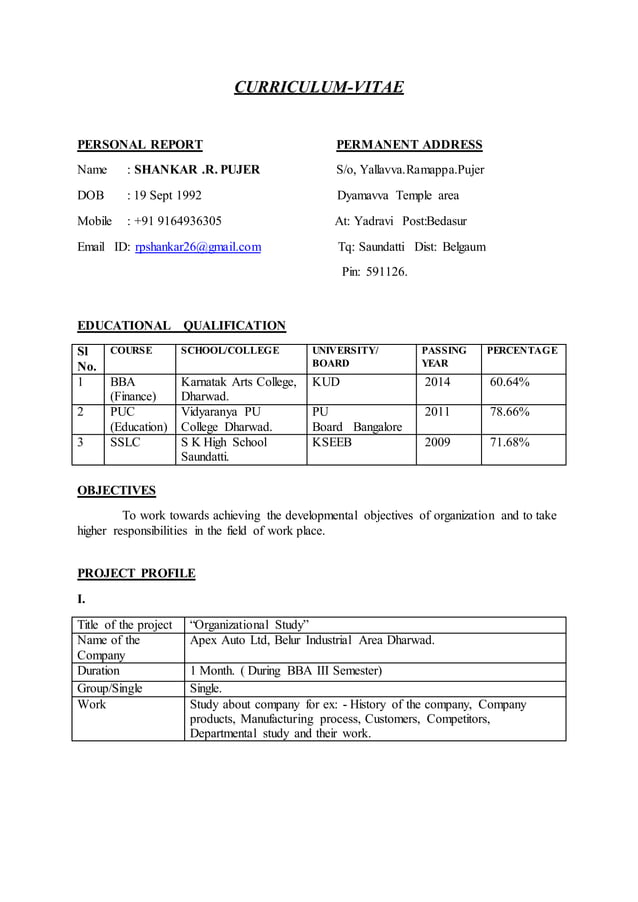 Shankar Resume | DOCX