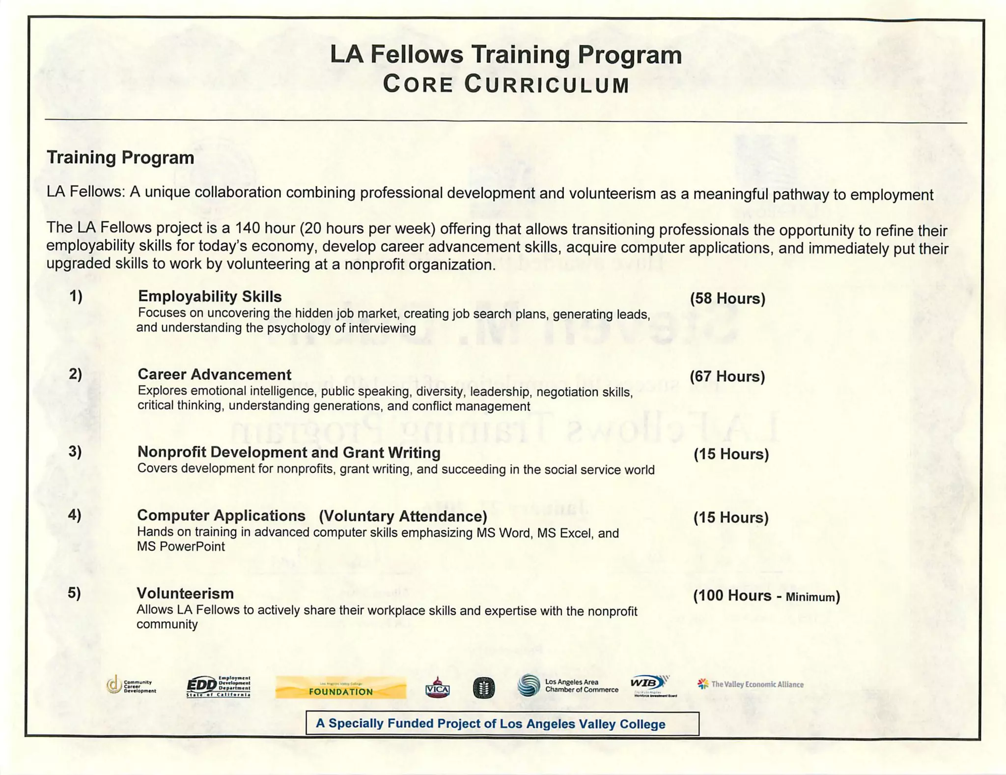 LA Fellows Training Program | PDF