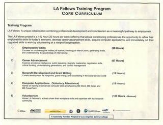 LA Fellows Training Program | PDF