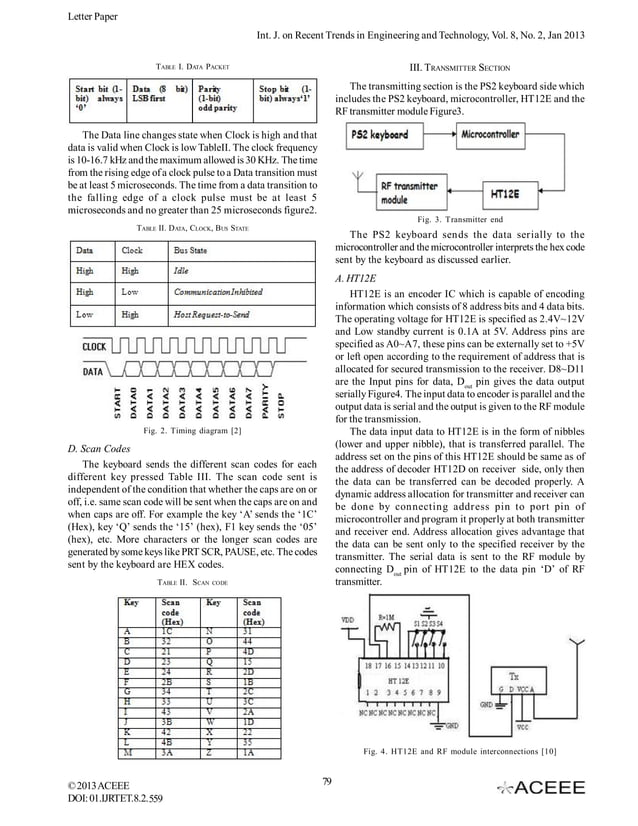 A Low Cost Wireless Interfacing Device between PS/2 Keyboard and Display | PDF