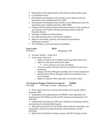 Resume for Mario Rico nci | DOC | Vocational Training | Careers