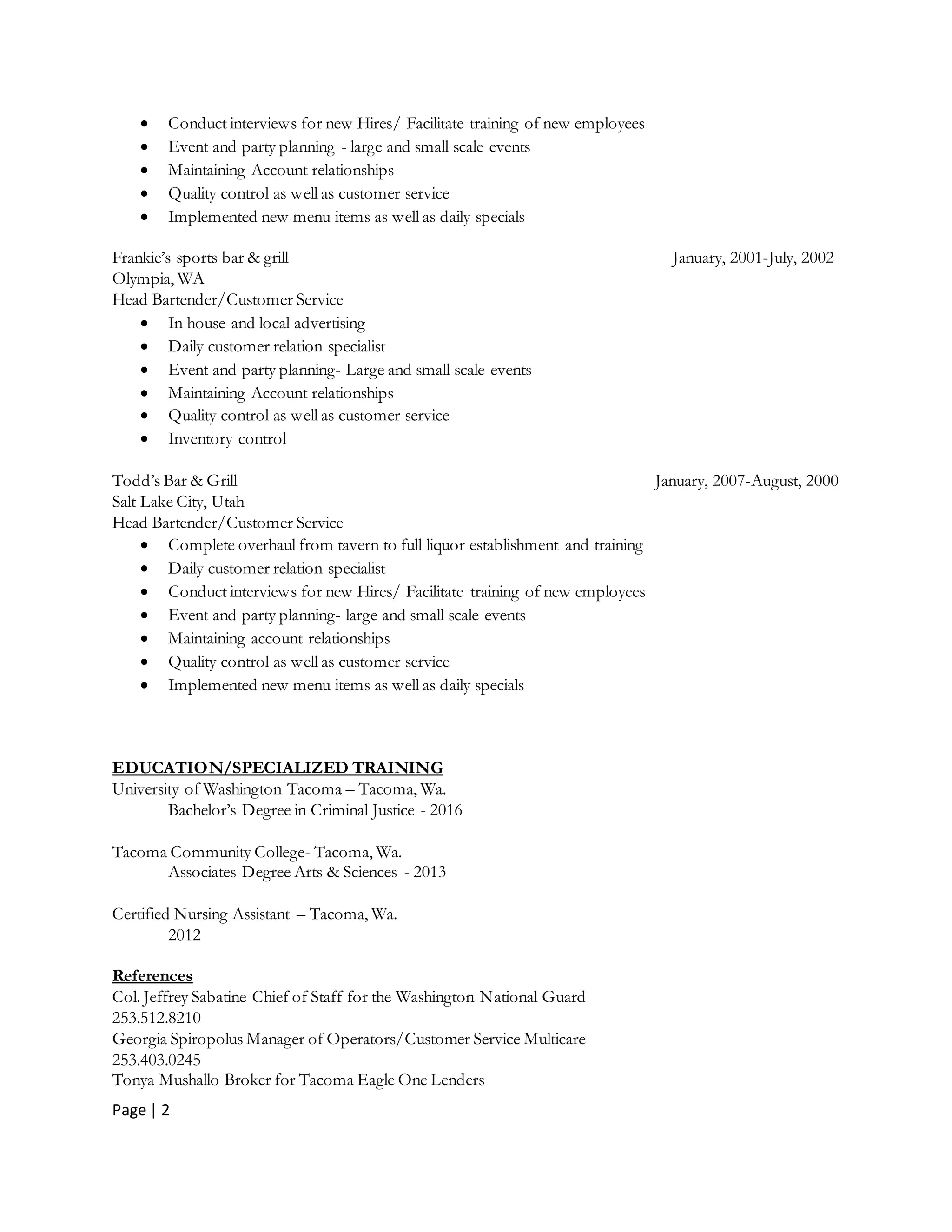 Ahobson 2017 Resume UW | PDF