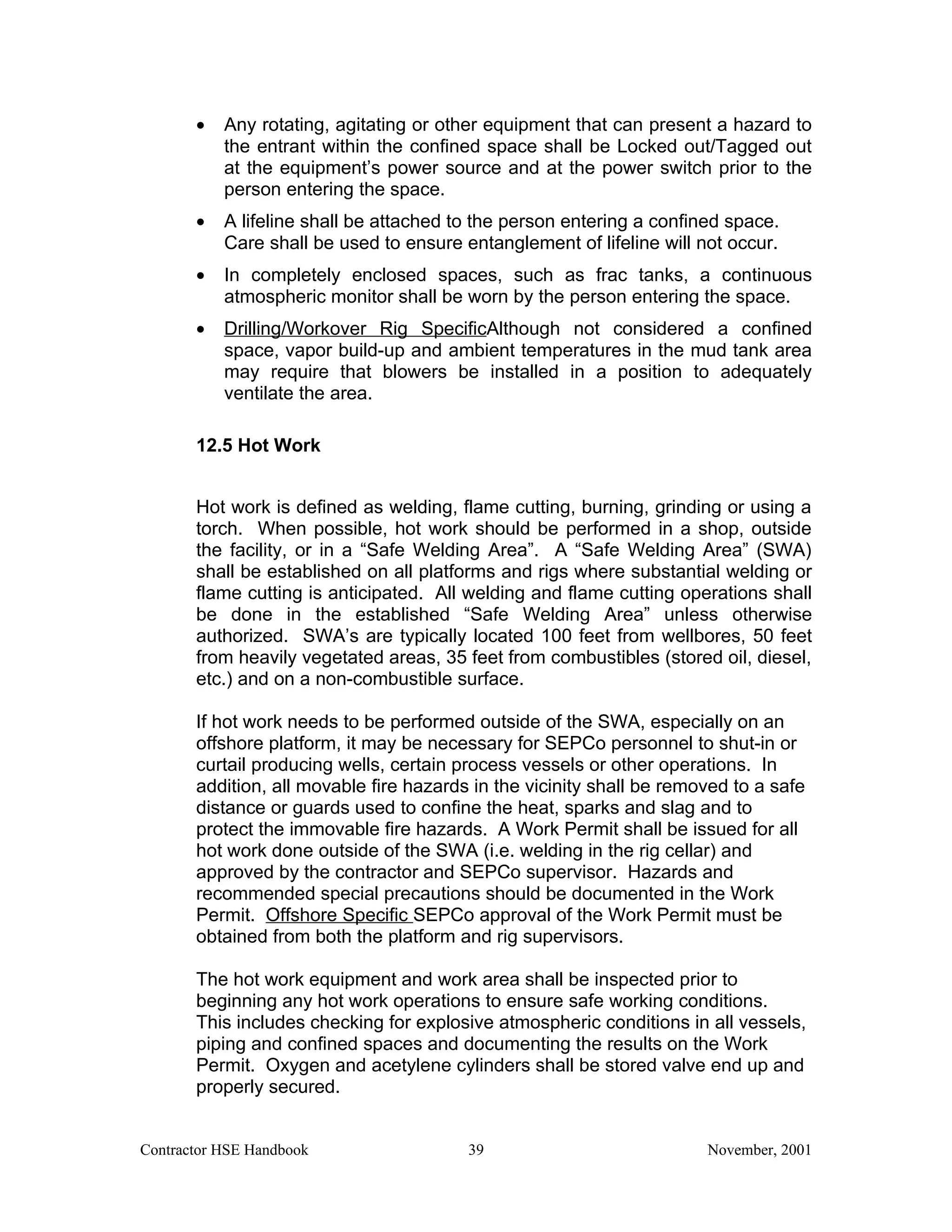 Contractor Hse Handbook | DOC