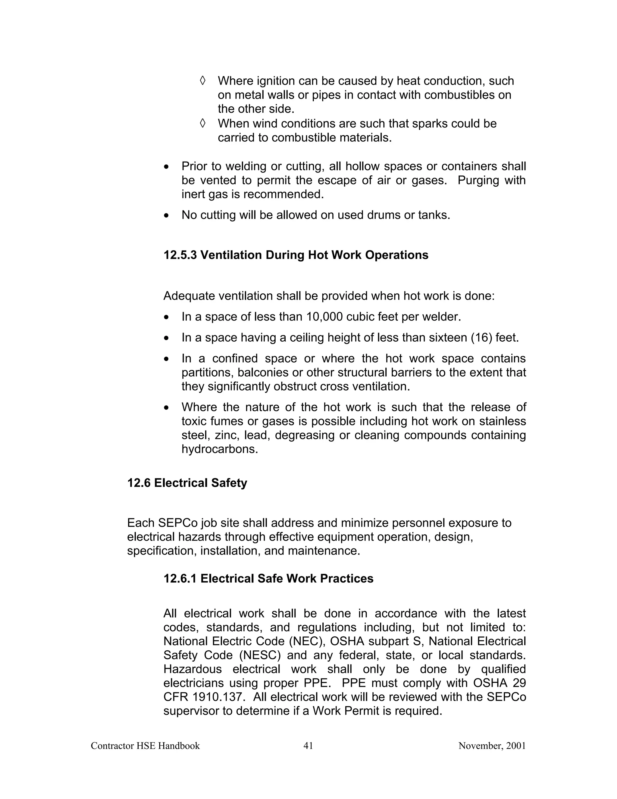 Contractor Hse Handbook | DOC