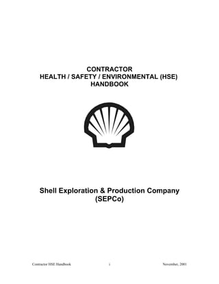 Contractor Hse Handbook | DOC
