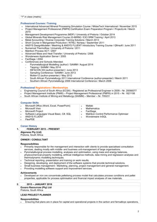 Jacques Muller CV | DOC