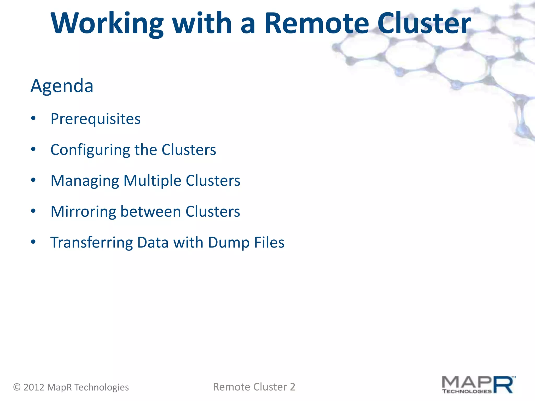 55a remote cluster | PPTX | Cloud Computing | Internet