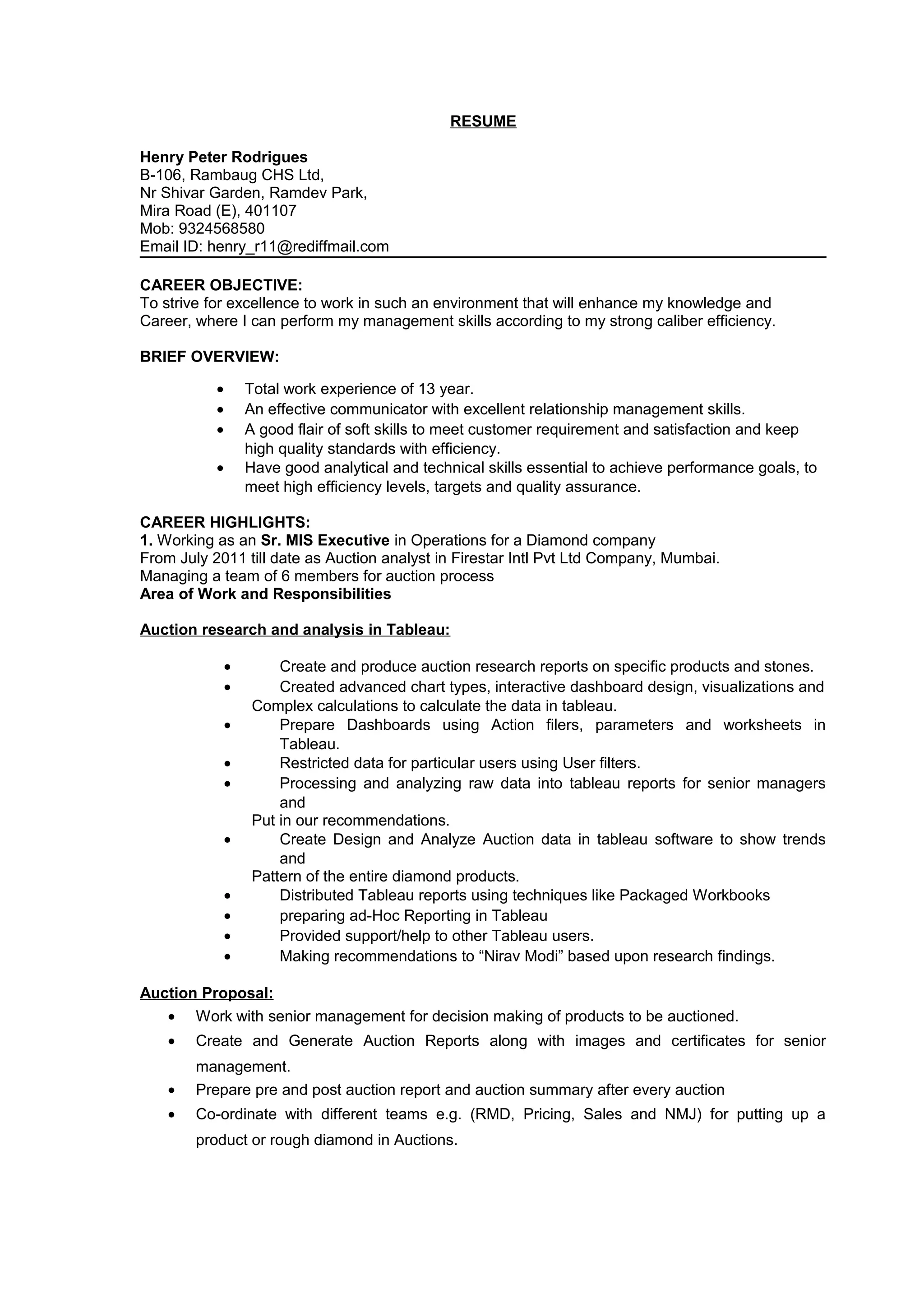 Henry_-_Resume | PDF