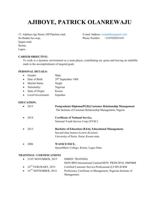 MY PDF CV | PDF